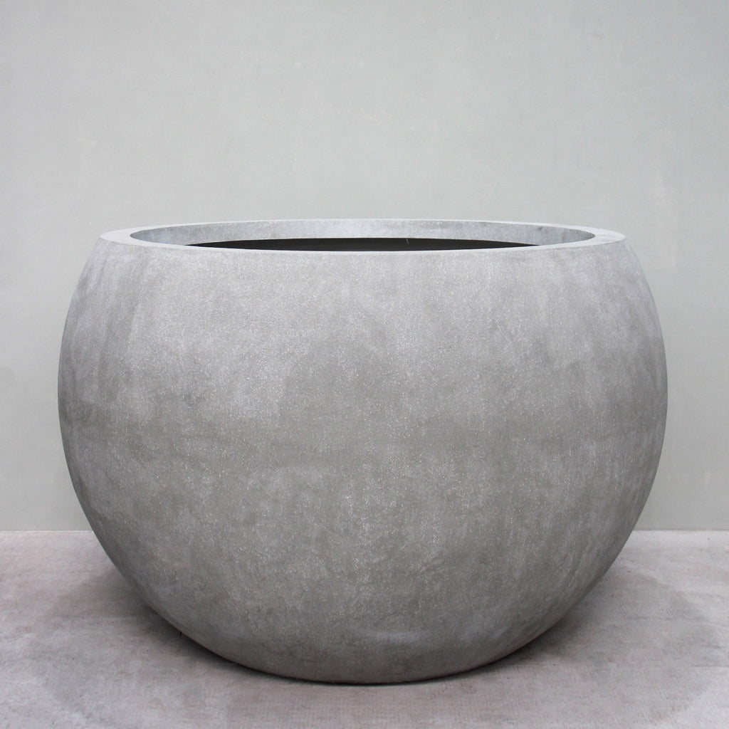Huge Ball Pot - Natural Cement
